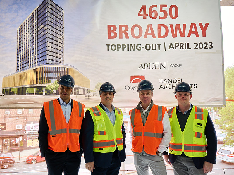 Arden Group and Consigli Construction celebrate topping out of 351,000 ...