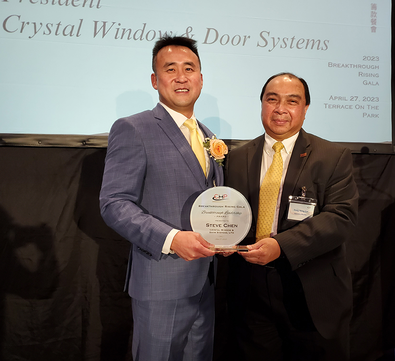Chen of Crystal Window & Door honored by CMP New York : NYREJ