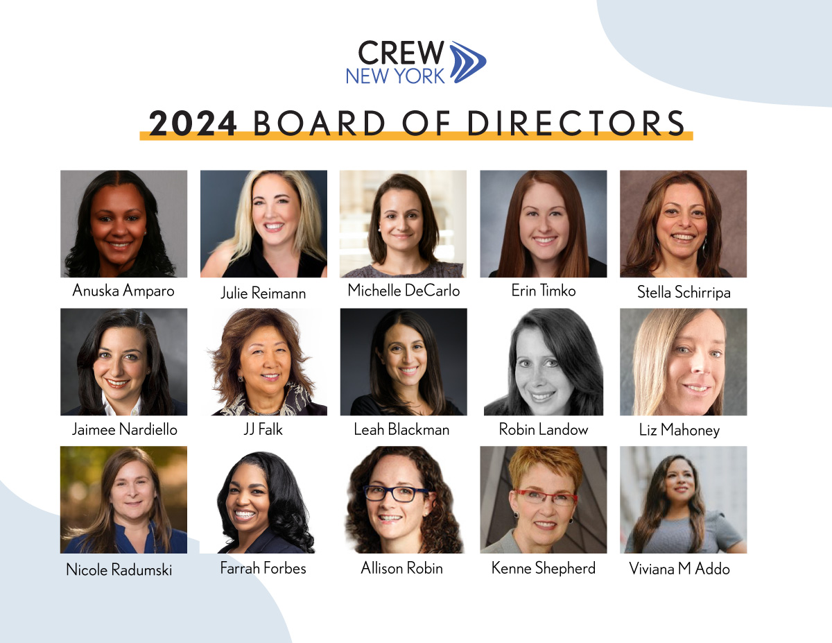 CREW New York incoming 2024 Board of Directors : NYREJ