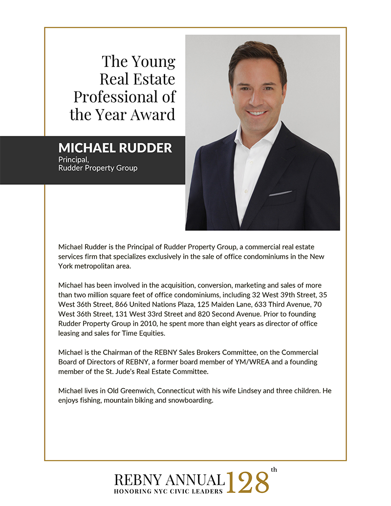 2024 REBNY Honorees - Michael Rudder : NYREJ