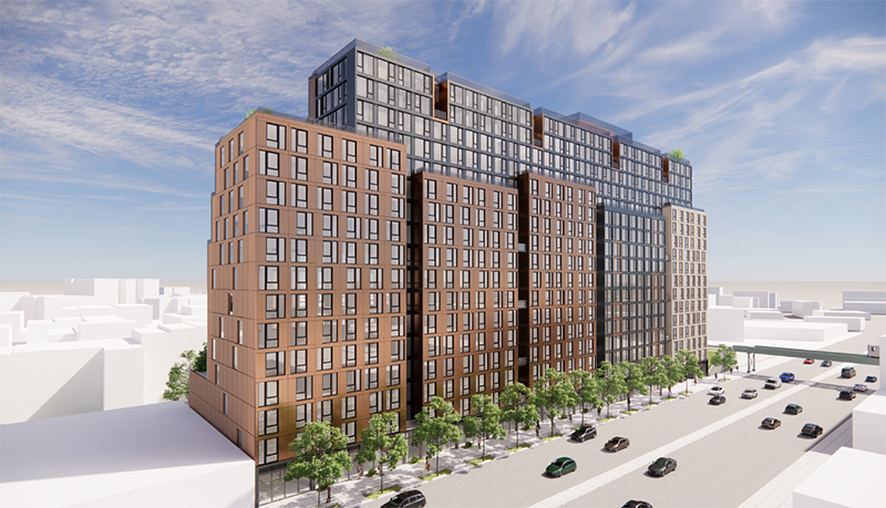 Douglaston Development tops out 474,000 s/f, 456-unit multifamily ...