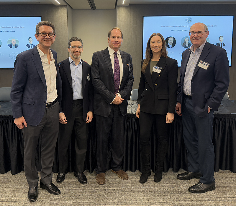 Swig of Swig Equities guest panelist at Brown University Real Estate ...