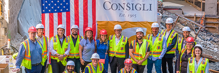 Consigli Construction Co. with Grubb Properties and Handel Architects top out 28-story Link ...